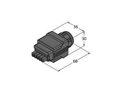 AIDA-RJ45-CC, Push-pull RJ45 Connector According to AIDA, Field ...