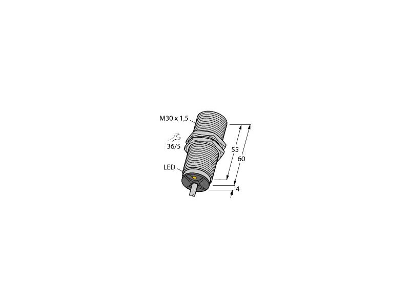 BI15-M30-VP6X 7M, Inductive Sensor, With Increased Switching Distance, Standard - Tipteh