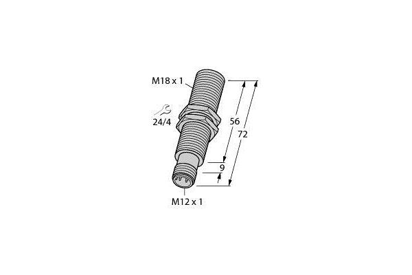 BI8-M18E-LIU-H1141, Inductive Sensor, With Analog Output, Standard - Tipteh