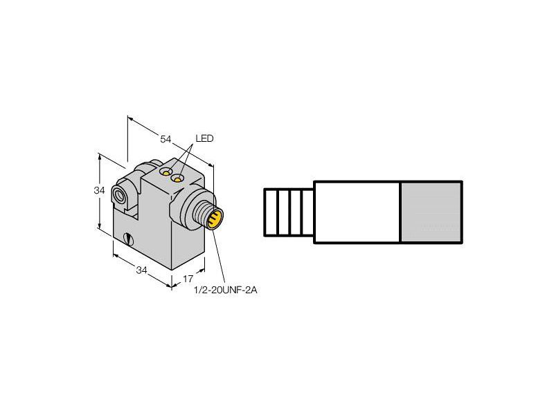 BIM-IKM-AZ3X2-B3131, Magnetic Field Sensor, For Pneumatic Cylinders ...
