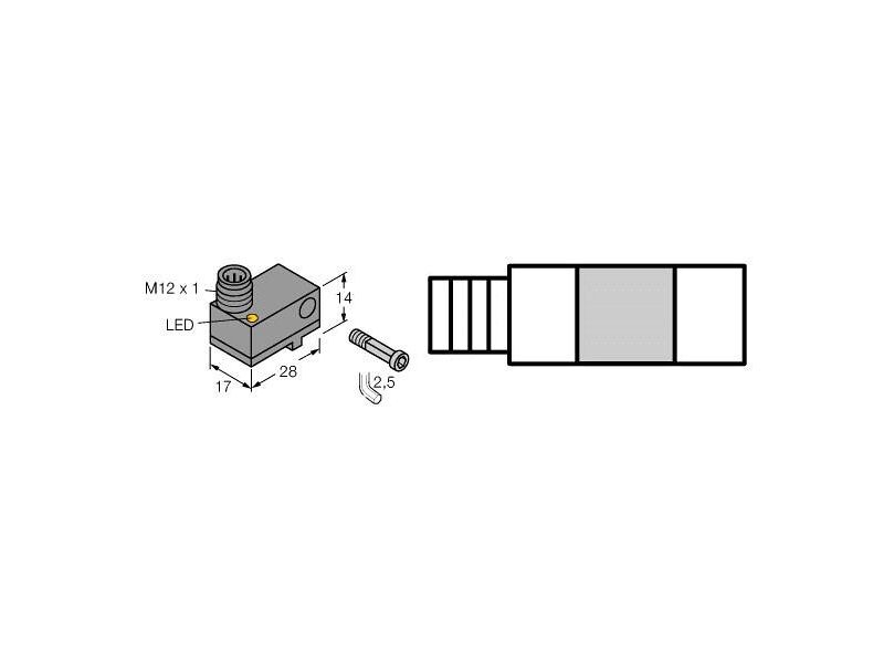 BIM-NST-AP6X-H1141/S34, Magnetic Field Sensor, for pneumatic cylinders ...
