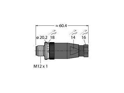 B8141-0/PG9, Accessories for Sensors and Actuators, Field-Wireable ...