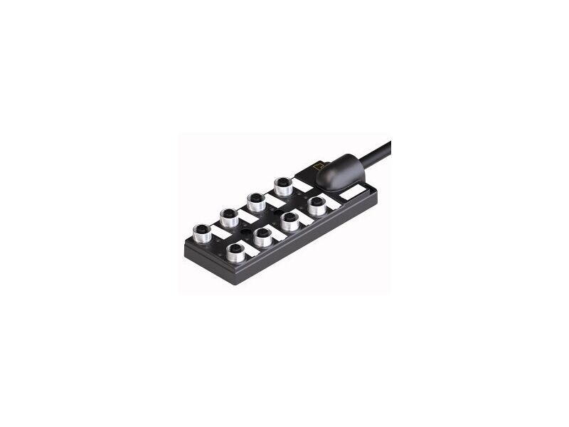 TB-8M12-4-5/TXL, Passive Actuator/Sensor Box, M12 × 1, With Homerun ...