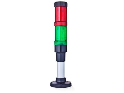 ECO70 24 V AC/DC red-green, black, Eco-Modul 70 modular Signal tower Ø ...