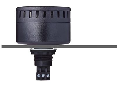 ESG 12-24 V AC/DC, black, ESG Panel mount buzzer M22 12-24 V AC/DC IP65 ...