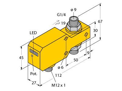 FCI-D10A4P-ARX-H1140/A, Flow Monitoring, Inline Sensor with Integrated ...