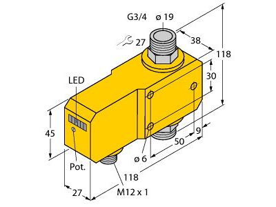 FCI-D06CTP-AP8X-H1141, Flow Monitoring, Inline Sensor with Integrated ...