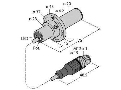 FCS-M18-AP8X, Flow Monitoring, Immersion Sensor with Integrated ...