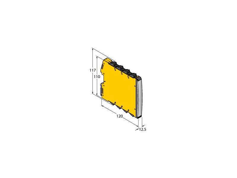 IMX12-DI03-1S-2T-S/24VDC, Isolating switching amplifier, 1-channel, TÜV ...