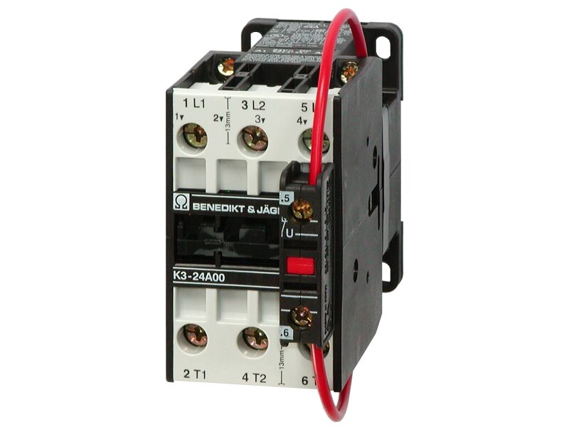 K3-24A00= 24, Contactor 11kW/AC3, 3-pole, Coil 24V= DC - Tipteh