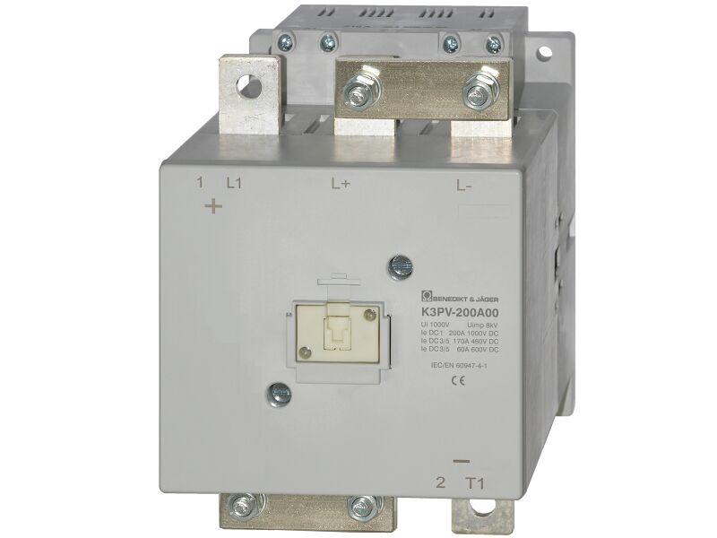 K3PV-150A00 230, PV contactor, fireman´s switch, 150A/DC1/1000V, Coil ...