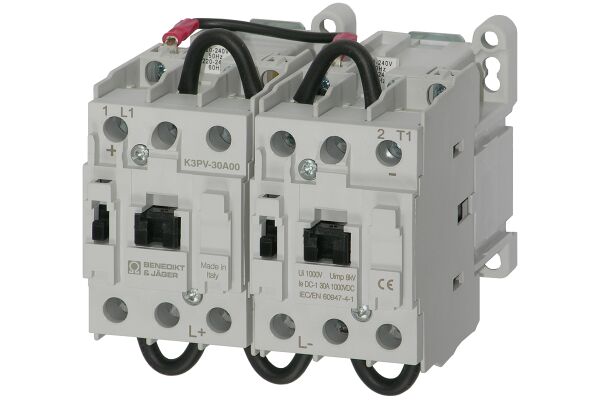 K3PV-30A00 230, PV contactor, fireman´s switch, 30A/DC1/1000V, Coil ...