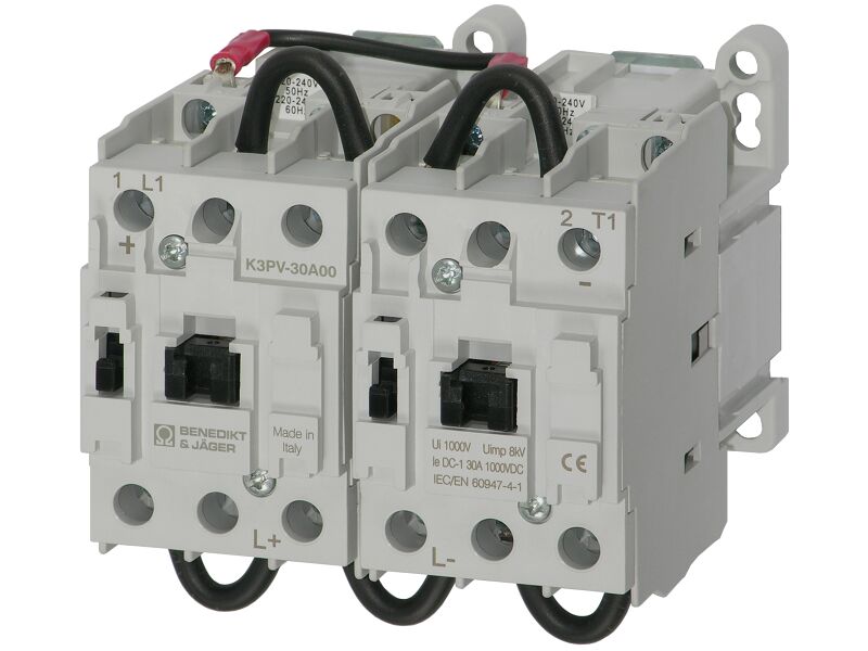 K3PV-30A00 230, PV contactor, fireman´s switch, 30A/DC1/1000V, Coil ...