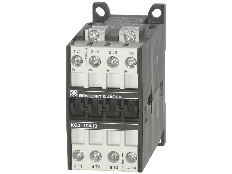 KG3-18A10 24, Contactor 7,5kW/AC3, 3-pole, 1NO, Coil 24V= DC, Coil ...