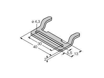 P1-LI-Q25L, Accessories, Positioning Element, For Linear Position Sensors LI-Q25L - Tipteh