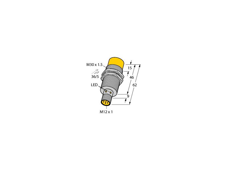 NI30U-M30-VP44X-H1141, Inductive Sensor, With Extended Switching ...