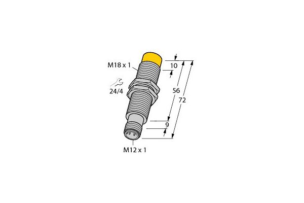 NI8-M18E-LIU-H1141, Inductive Sensor, With Analog Output, Standard - Tipteh
