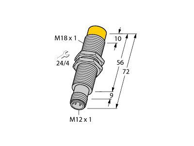 NI8-M18-LIU, Inductive Sensor, With Analog Output, Standard - Tipteh